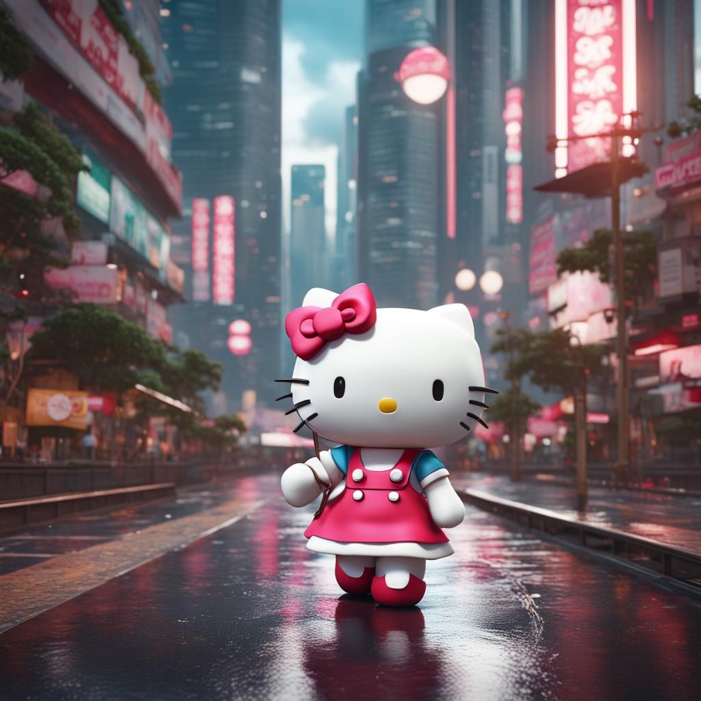 hello kitty - AI Generated Artwork - NightCafe Creator