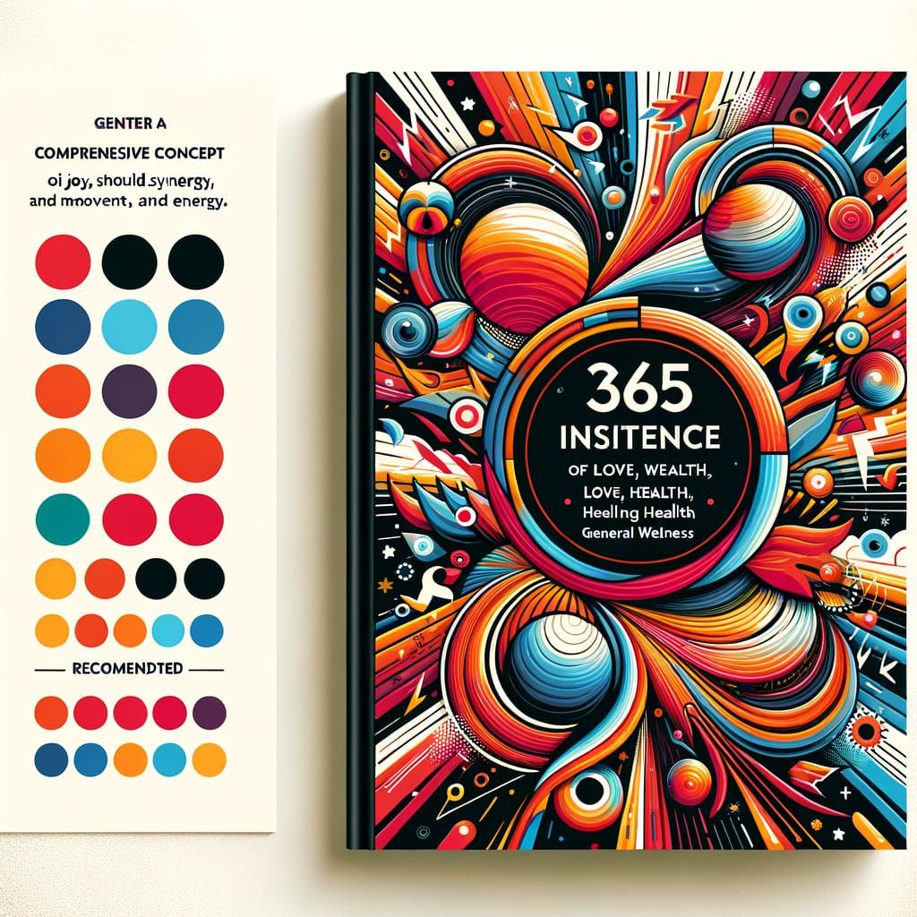 Radiant Abundance: A Vibrant Book Cover Concept - AI Art