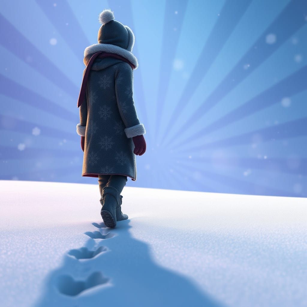 tiptoe through the snowfield with me