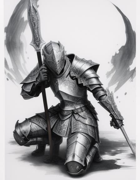 Knight.Ink. - AI Generated Artwork - NightCafe Creator