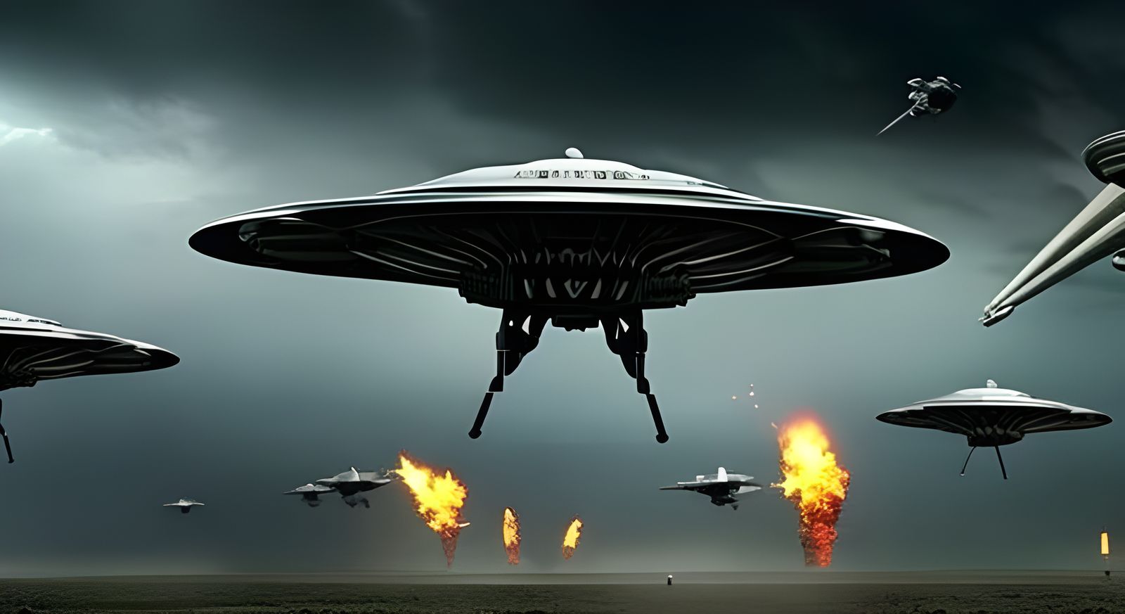 The alien invaders from outer space looked like something out of a ...