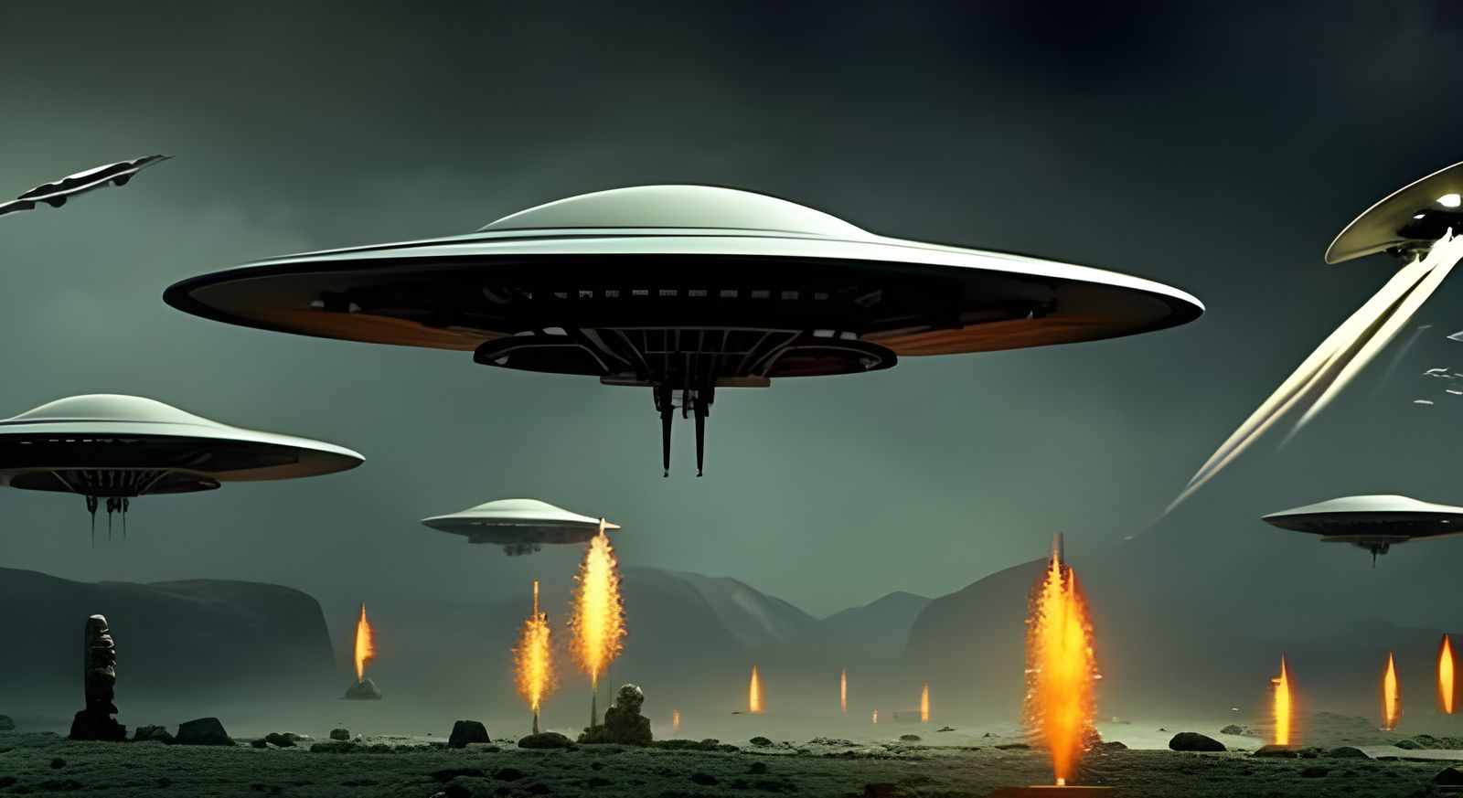 The alien invaders from outer space looked like something out of a ...