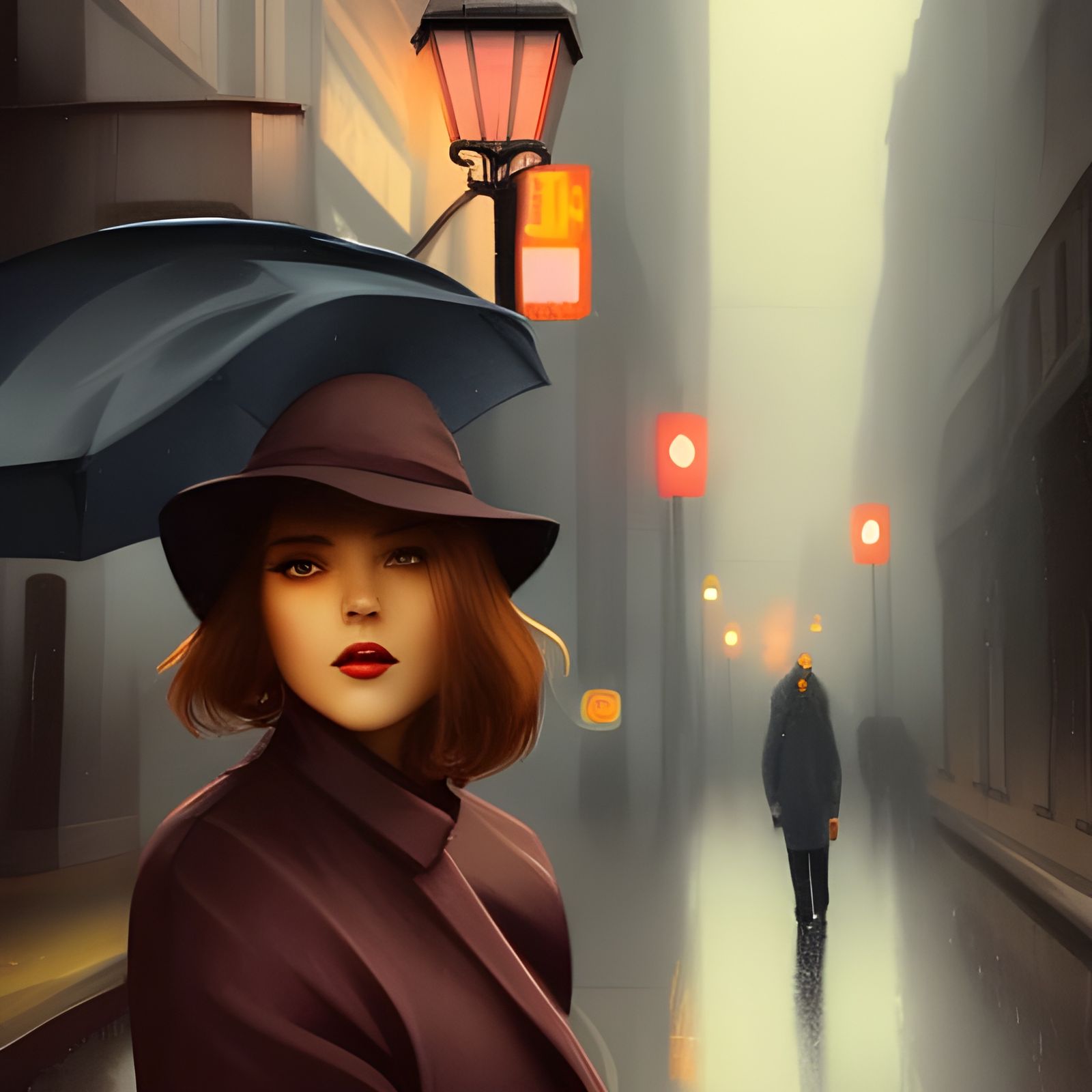 I'm being followed - AI Generated Artwork - NightCafe Creator