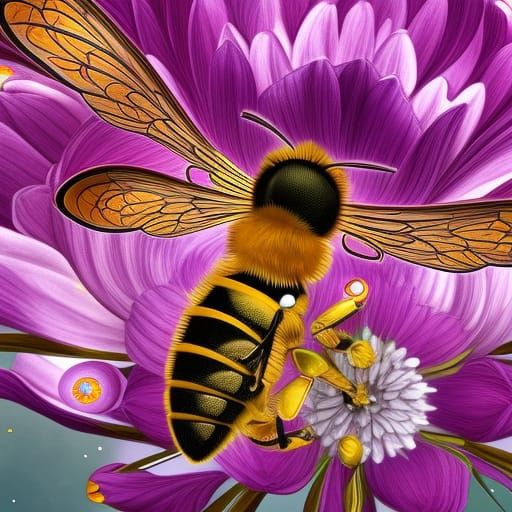 BEE ART 8 - AI Generated Artwork - NightCafe Creator