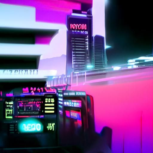 Tokyo neon synthwave city - AI Generated Artwork - NightCafe Creator