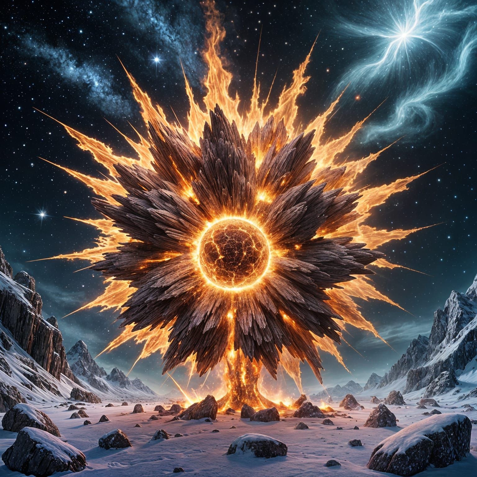 Cosmic Explosion with Cinematic Lighting - AI Art