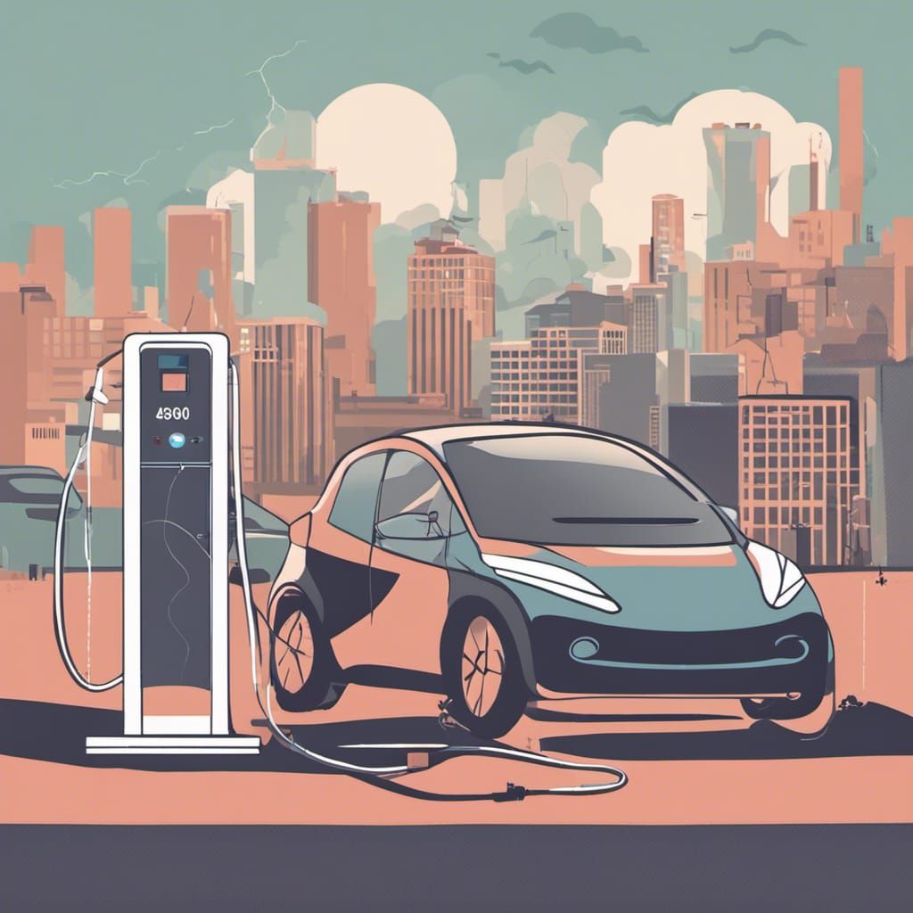 electric cars are reducing air pollution. - AI Generated Artwork ...