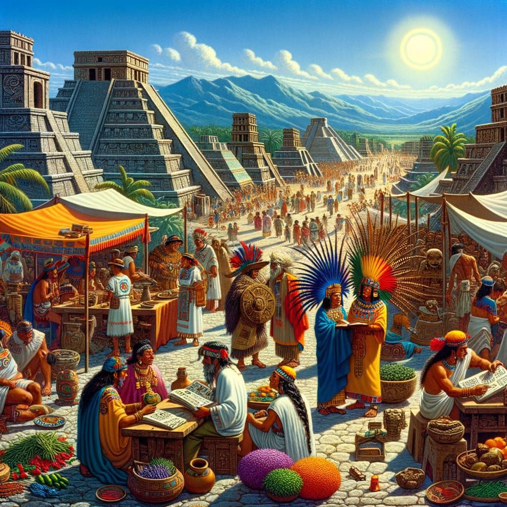 Aztecs during the Classical Age - AI Generated Artwork - NightCafe Creator