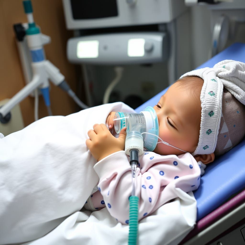 Cozy Pediatric Nebulization Clinic with Seven Happ... - AI Art