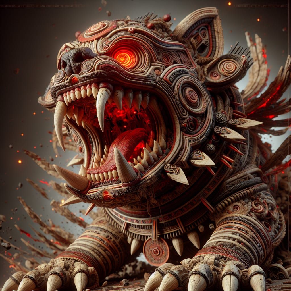 Ridjoffr - Devil dog, god of war - AI Generated Artwork - NightCafe Creator