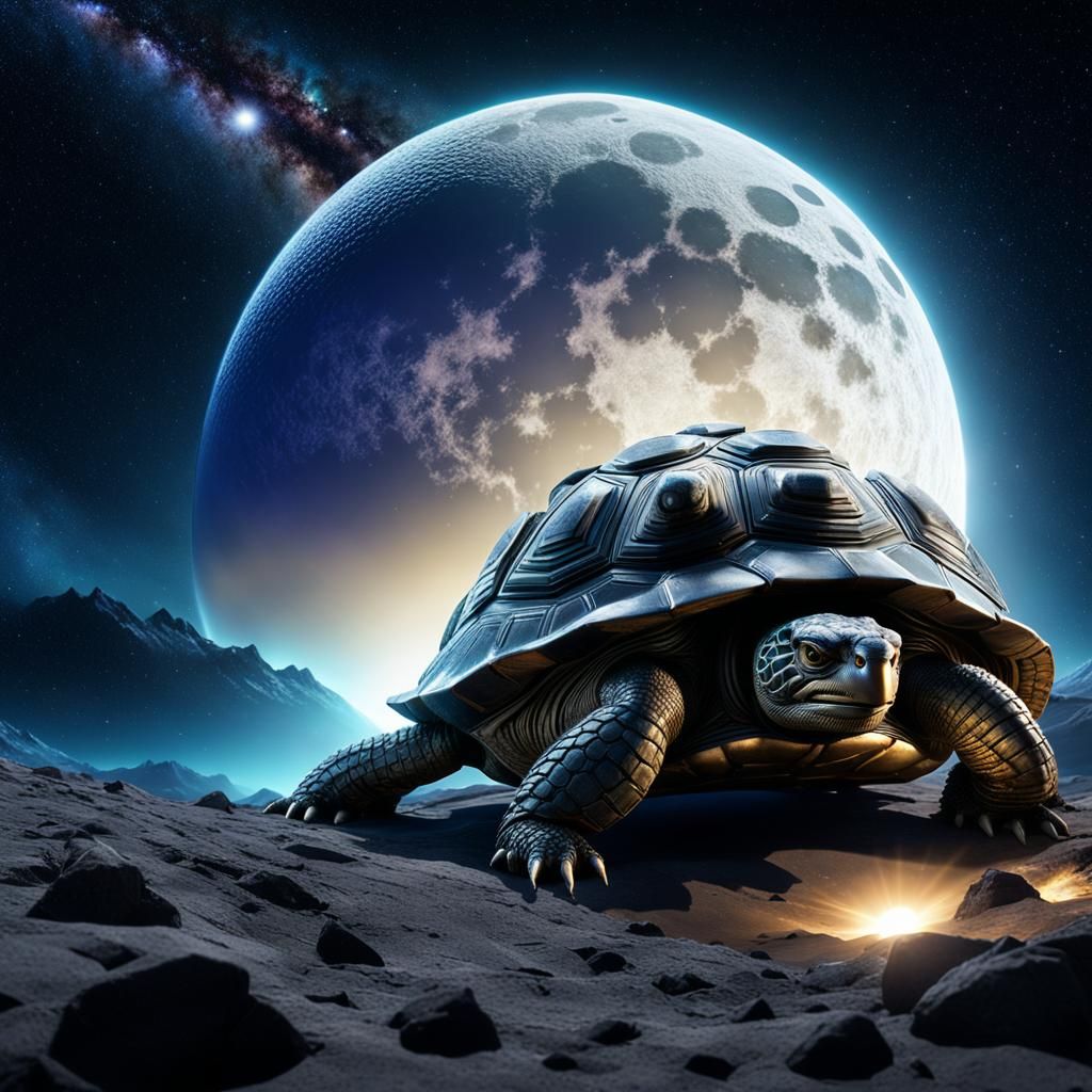 Space Turtle Finds a Secret Portal - AI Generated Artwork - NightCafe ...