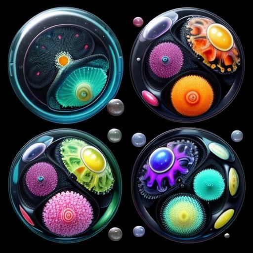 Amoebas (Stable Diffusion v1.5 - Dreamshaper v8) - AI Generated Artwork ...
