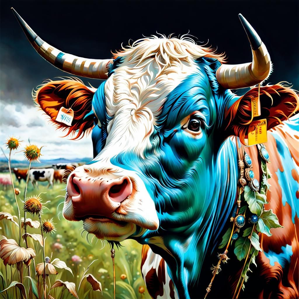 Fantasy cow - AI Generated Artwork - NightCafe Creator