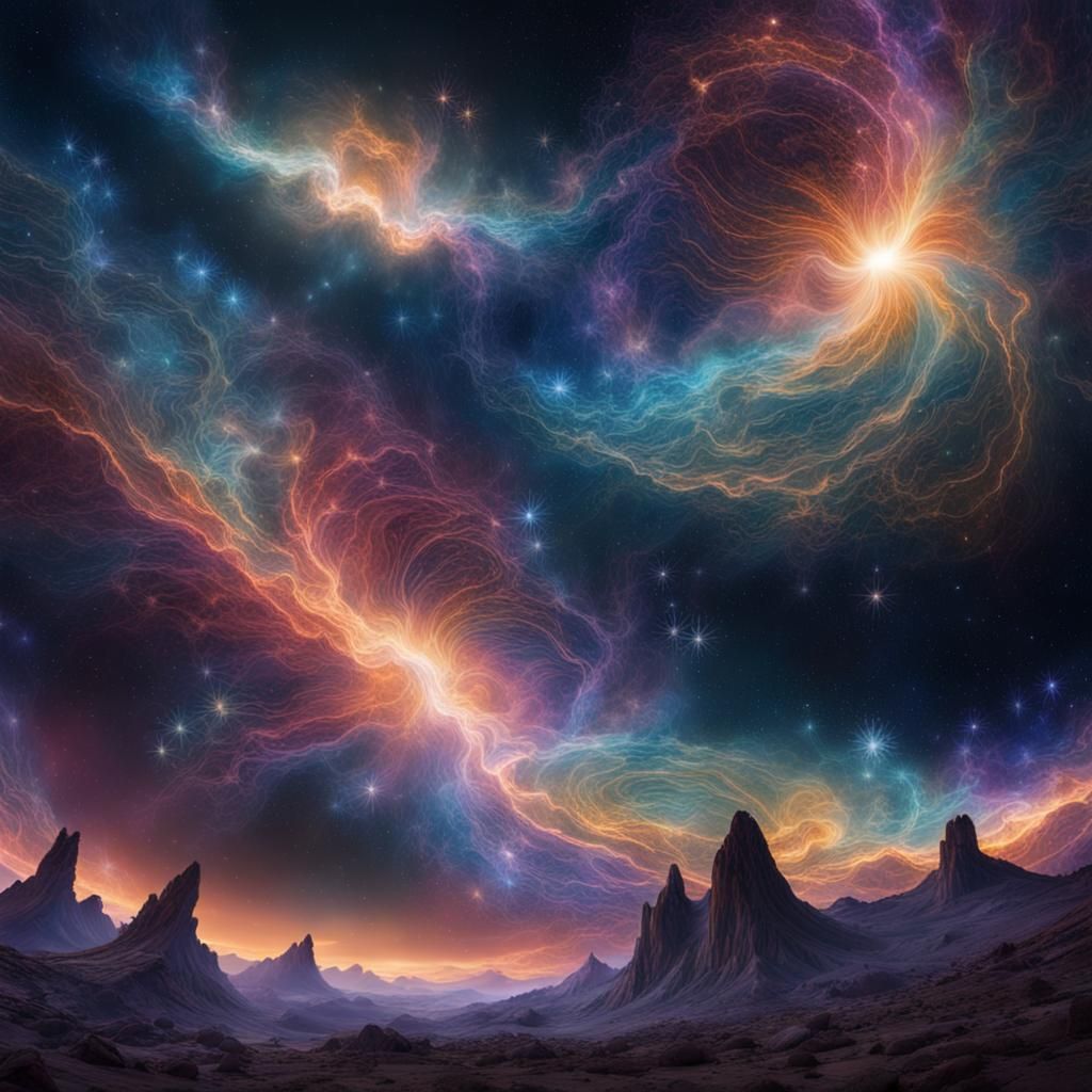 Cosmic Storm is coming - AI Generated Artwork - NightCafe Creator