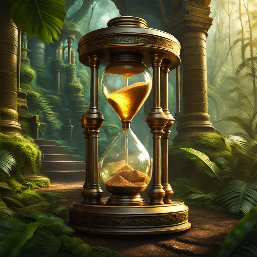 Ancient Hourglass - AI Generated Artwork - NightCafe Creator