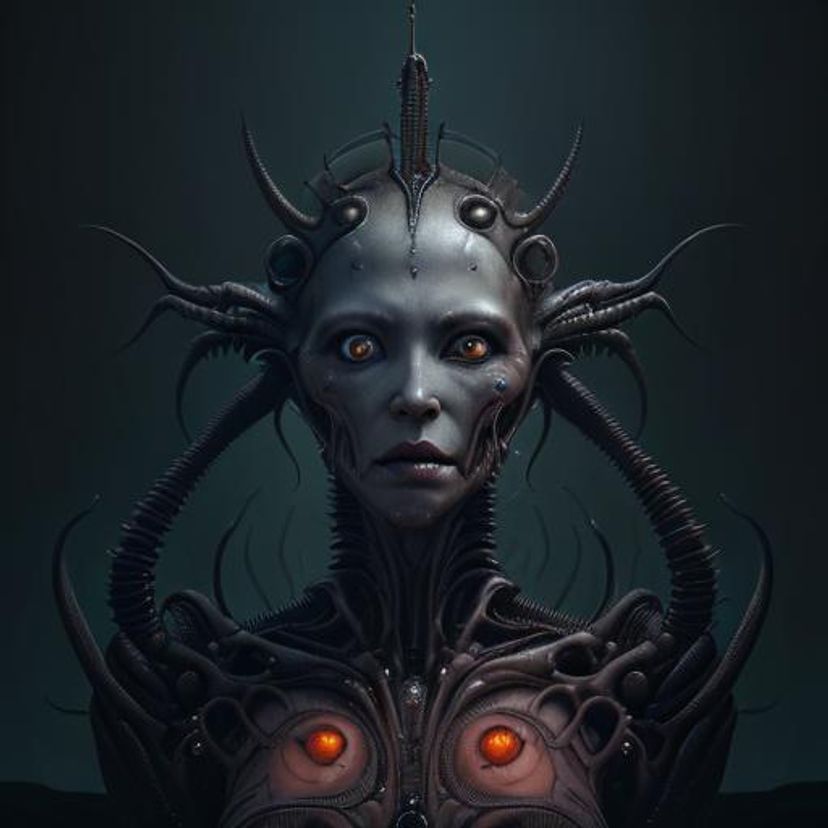 Alien godess - AI Generated Artwork - NightCafe Creator