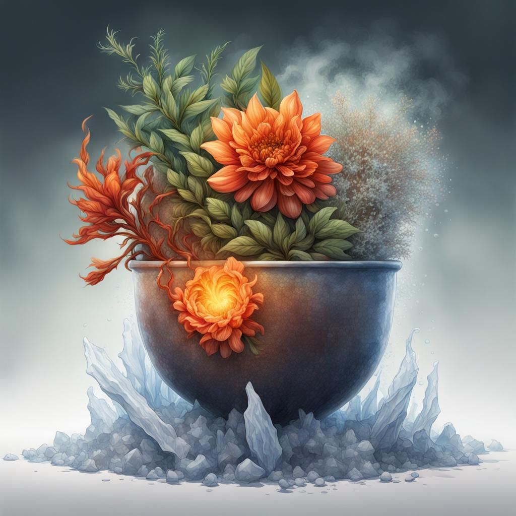elemental plant - AI Generated Artwork - NightCafe Creator