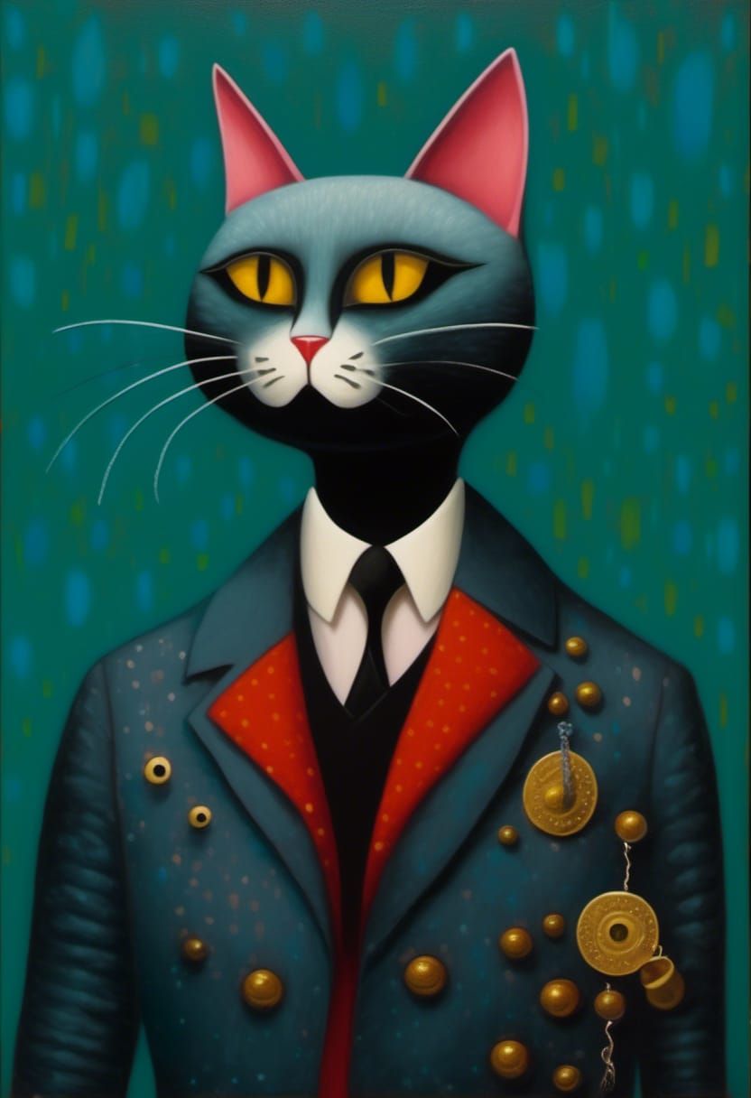 Boss cat. - AI Generated Artwork - NightCafe Creator