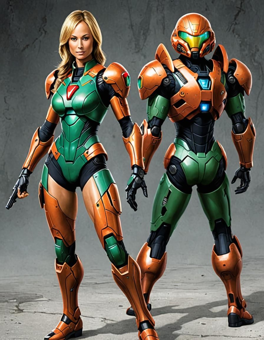 Stacy Keibler as Samus Aran - AI Generated Artwork - NightCafe Creator