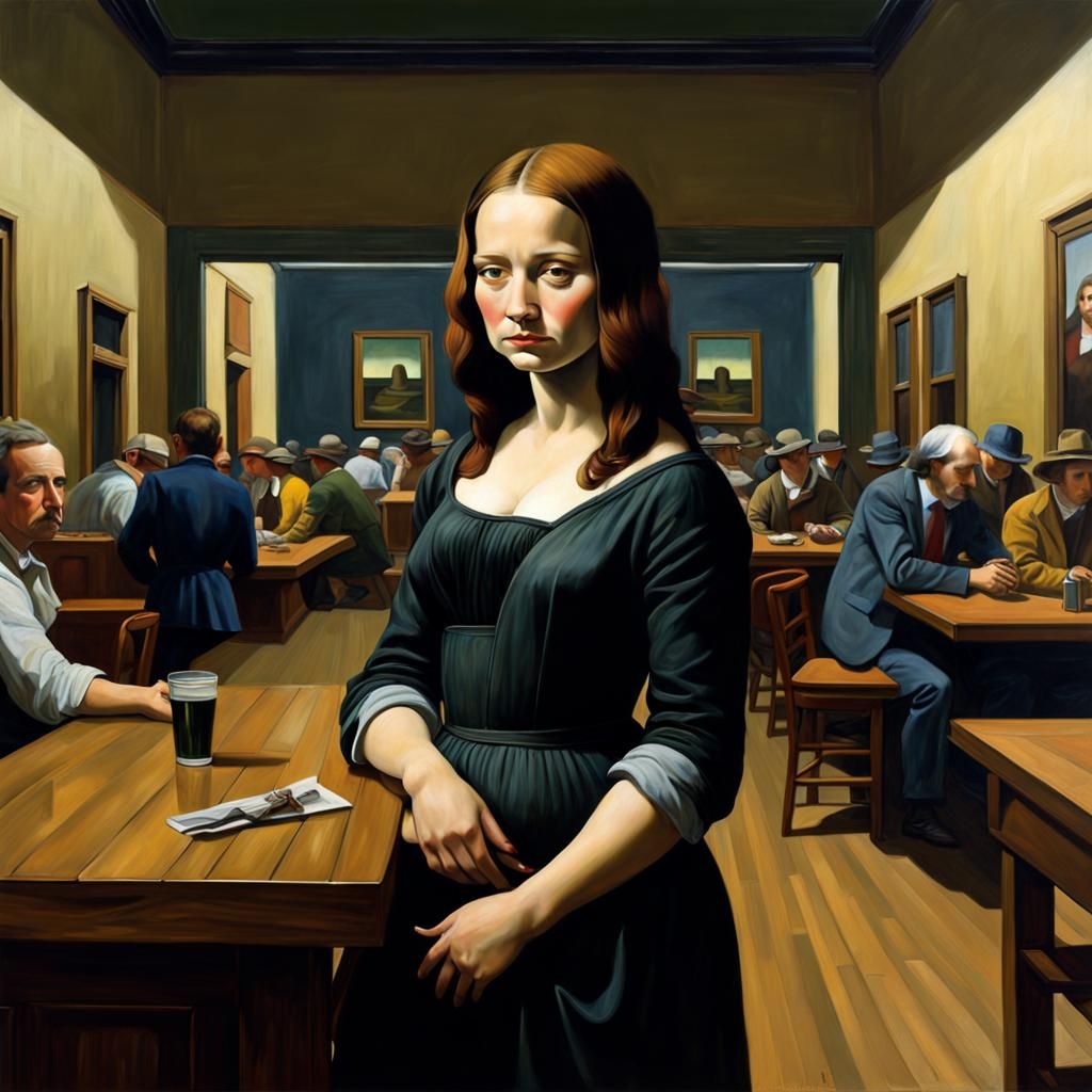 Realistic Fusion of Renaissance and American Reali... - AI Art