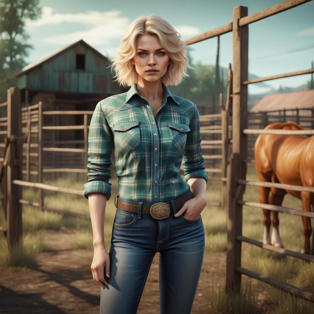 Country girl - AI Generated Artwork - NightCafe Creator