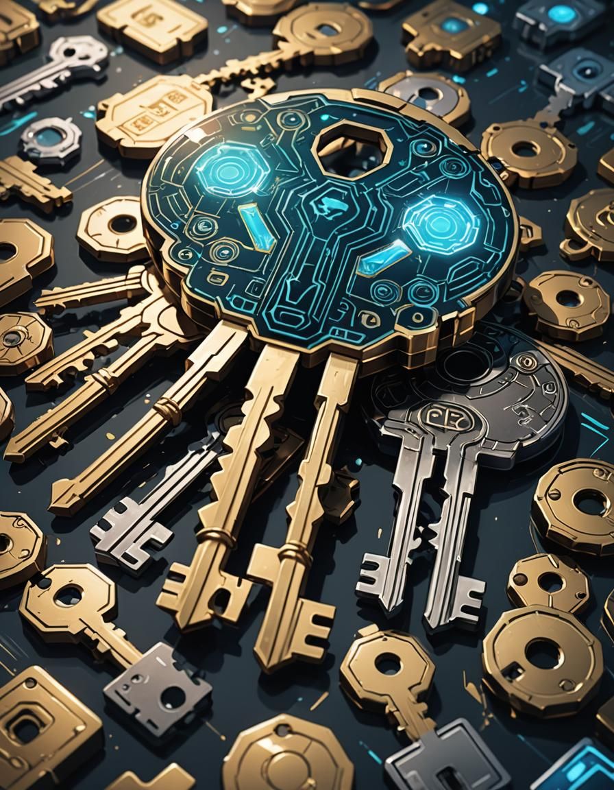 Digital card key, hyperdetailed, 8k resolution, , 21st Century ...