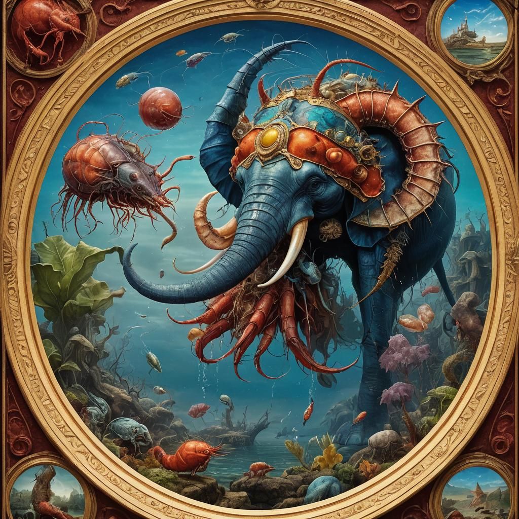 CRYPTID JUMBO DUMBO SHRIMP #3 - AI Generated Artwork - NightCafe Creator