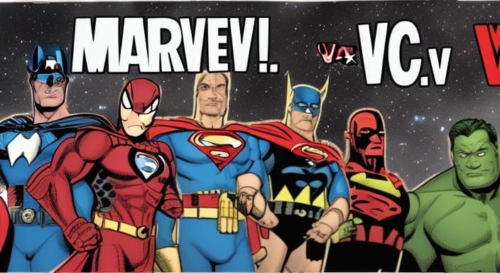 Marvel Vs Dc - AI Generated Artwork - NightCafe Creator