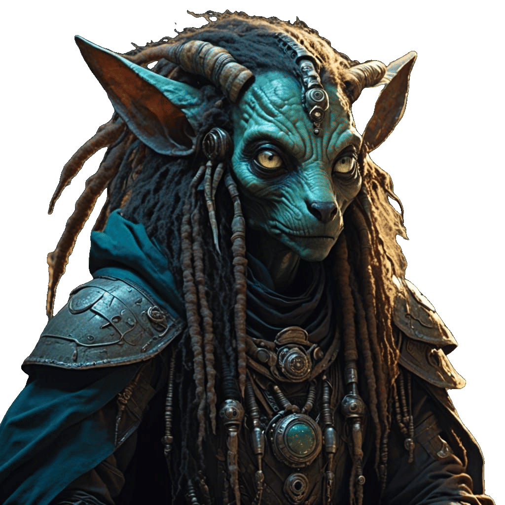 sci-fi dystopian era futuristic sci-fi fantasy / color / ( a furry ...