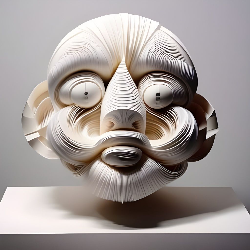 Paper Sculpture Inspired by Li Hongbo - AI Generated Artwork ...