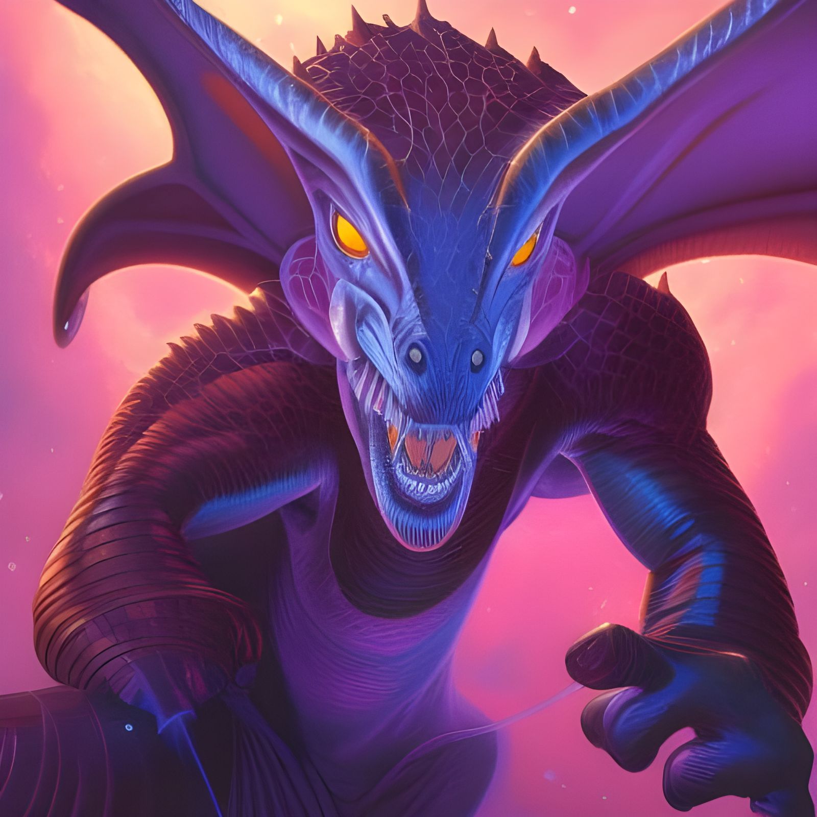 Dragon Man - AI Generated Artwork - NightCafe Creator