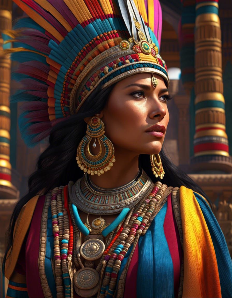 Inka Princess #77 - AI Generated Artwork - NightCafe Creator