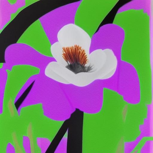 Glitch tulip flower - AI Generated Artwork - NightCafe Creator