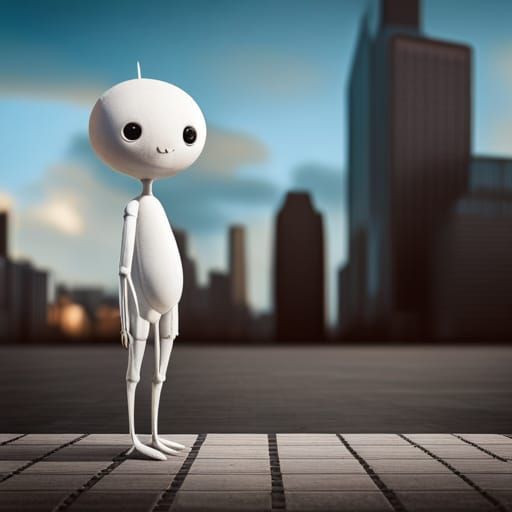 A very tall slender monster baby - AI Generated Artwork - NightCafe Creator