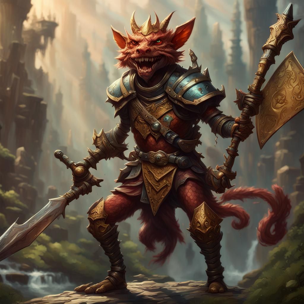 kobold warrior, magic the gathering, card art, - AI Generated Artwork ...