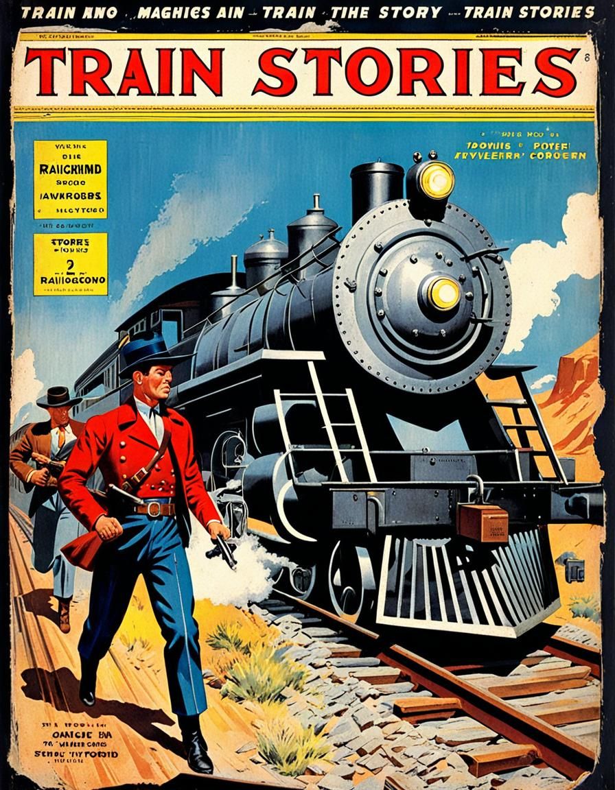 Pulp Railroad Cover #2 - AI Generated Artwork - NightCafe Creator
