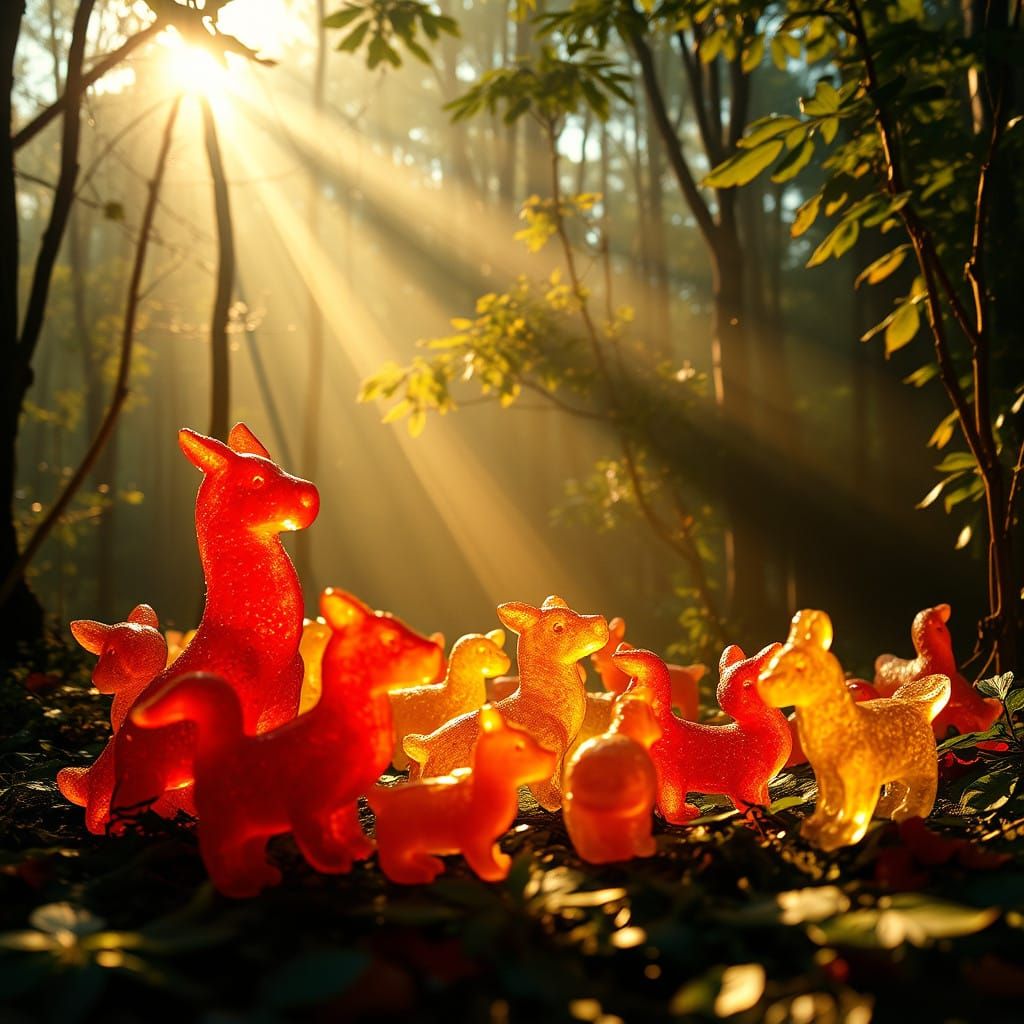 Haribo released into the wild - Gummy Lollie Animals in Whim...