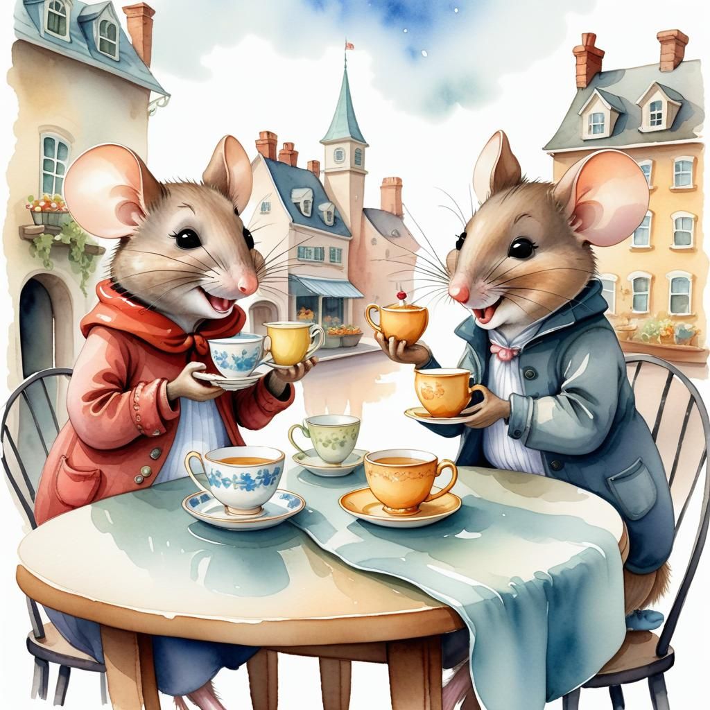 The Country Mouse and the City Mouse - AI Generated Artwork - NightCafe ...