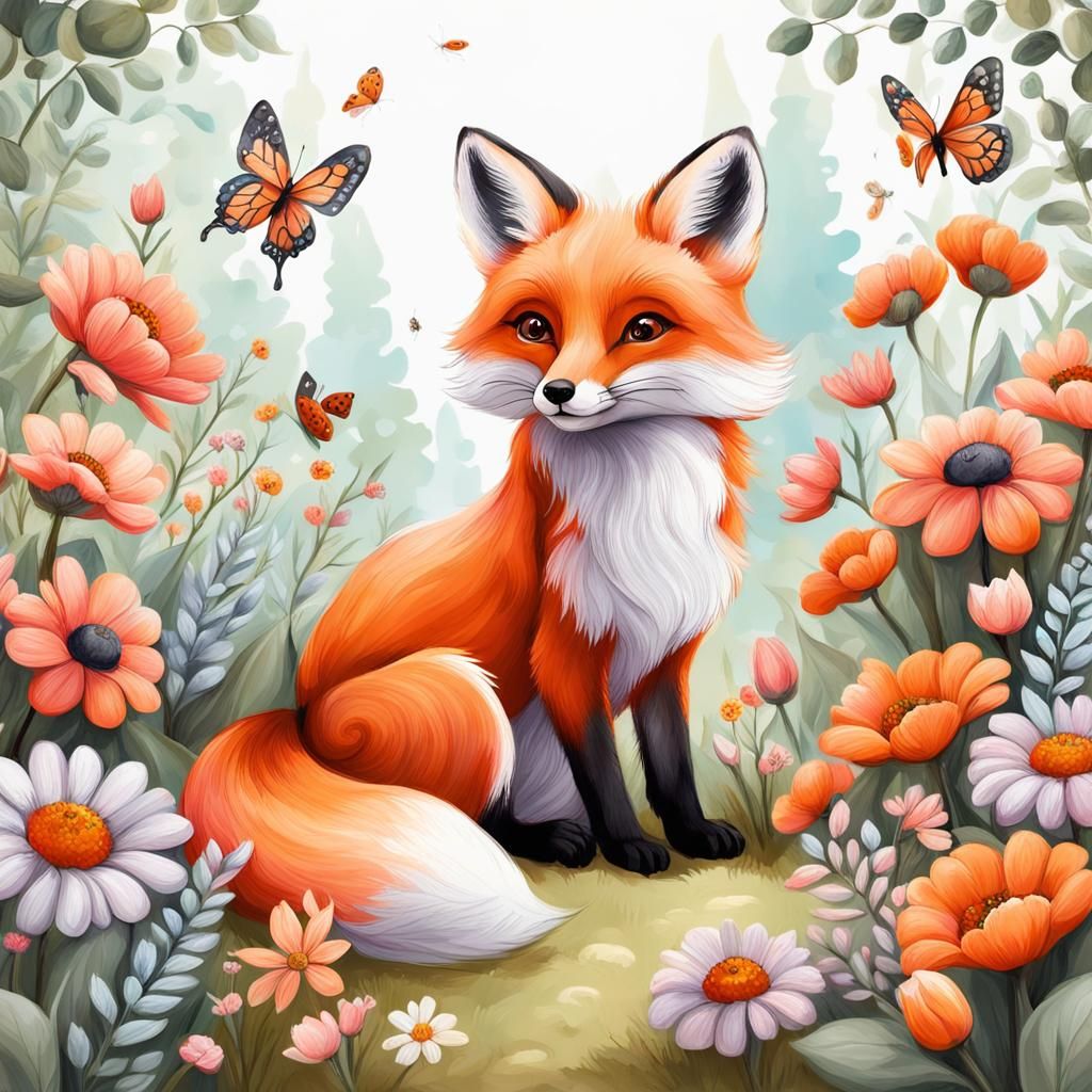 baby fox cub - AI Generated Artwork - NightCafe Creator