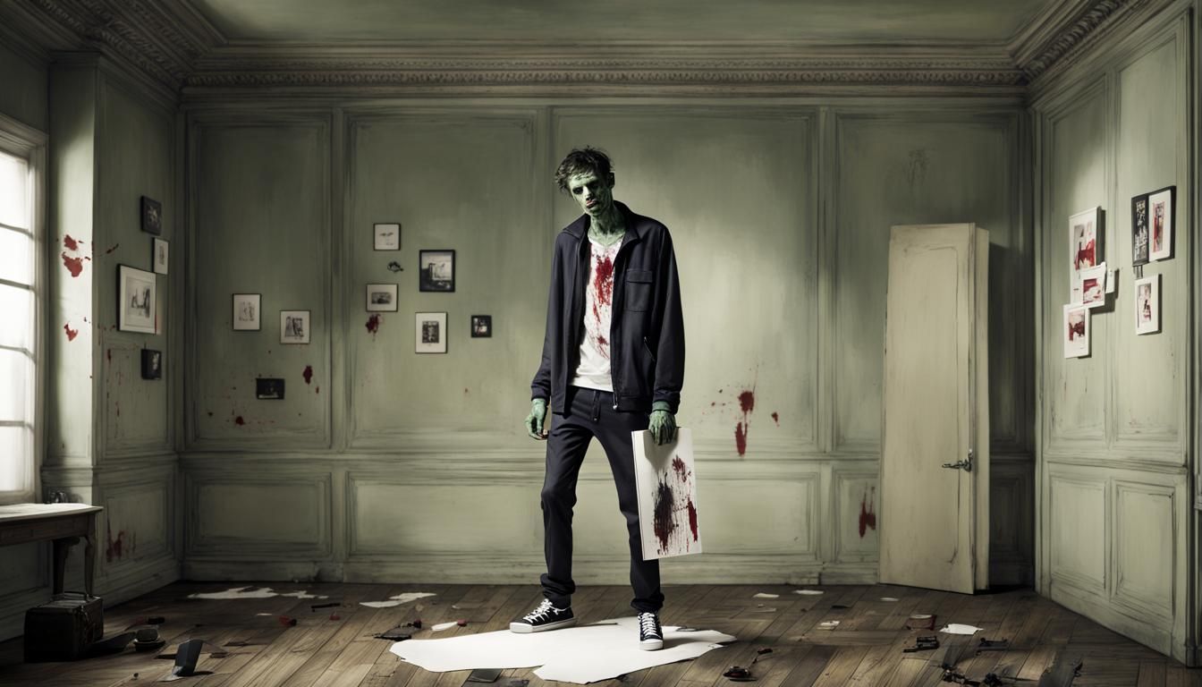 Zombie artist - AI Generated Artwork - NightCafe Creator