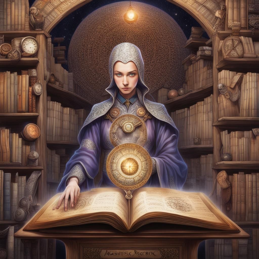 The keeper of the akashic records - AI Generated Artwork - NightCafe ...