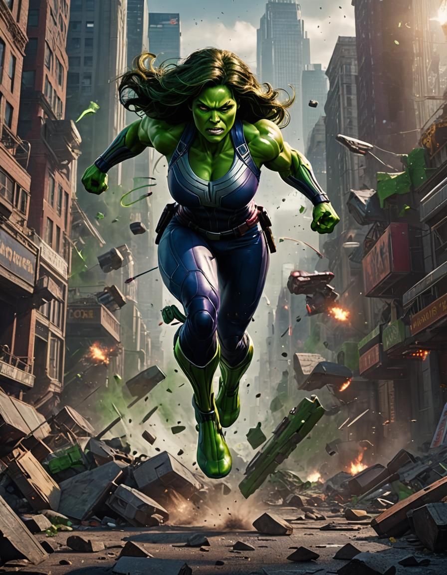 She-Hulk - AI Generated Artwork - NightCafe Creator