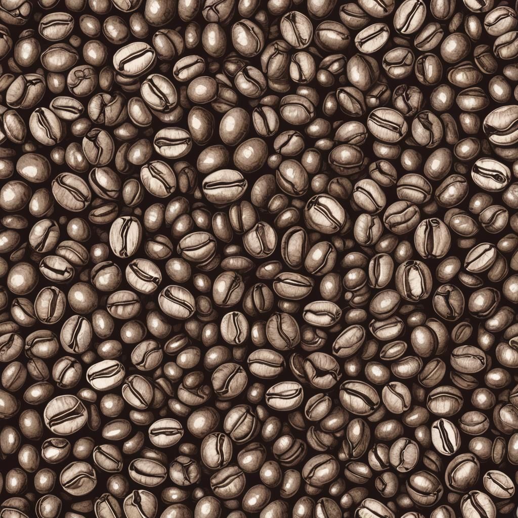 Coffee seeds pattern - AI Generated Artwork - NightCafe Creator