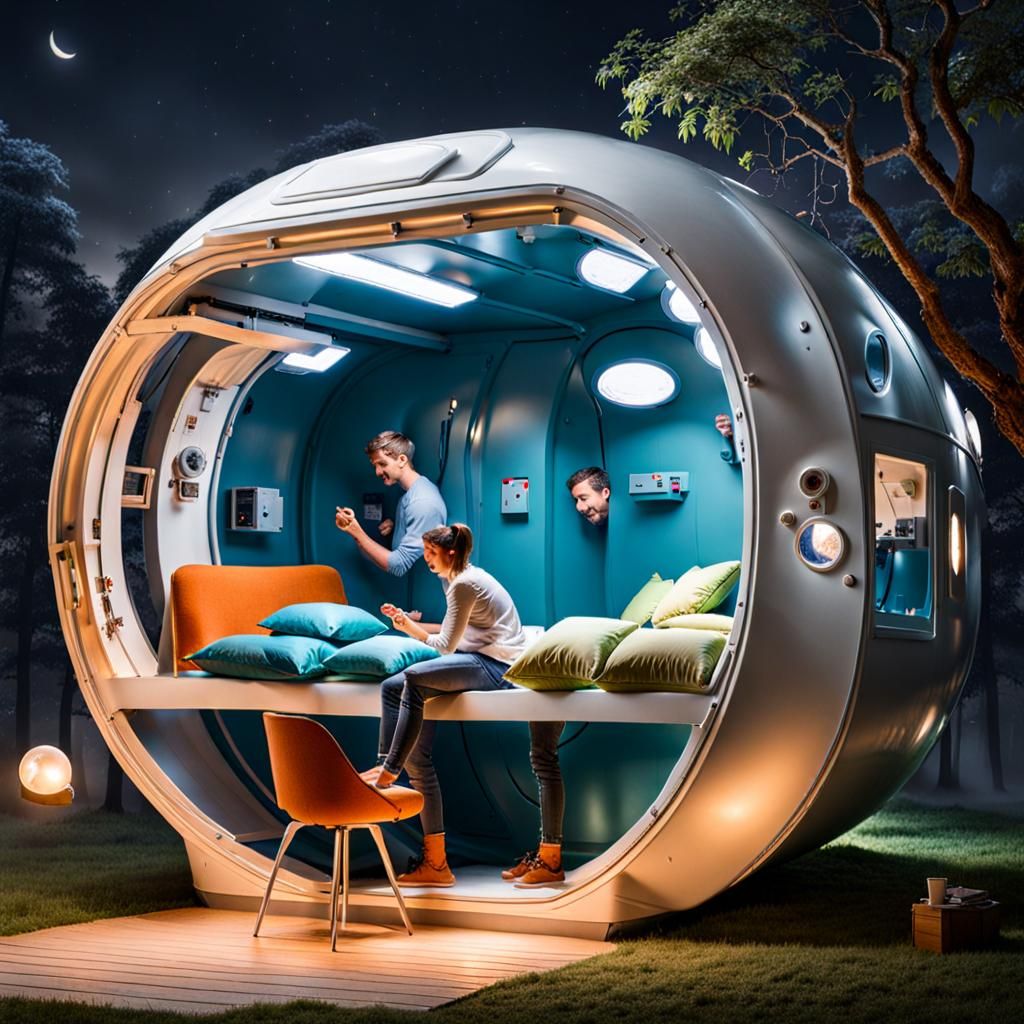 When your friends live in a capsule - AI Generated Artwork - NightCafe ...
