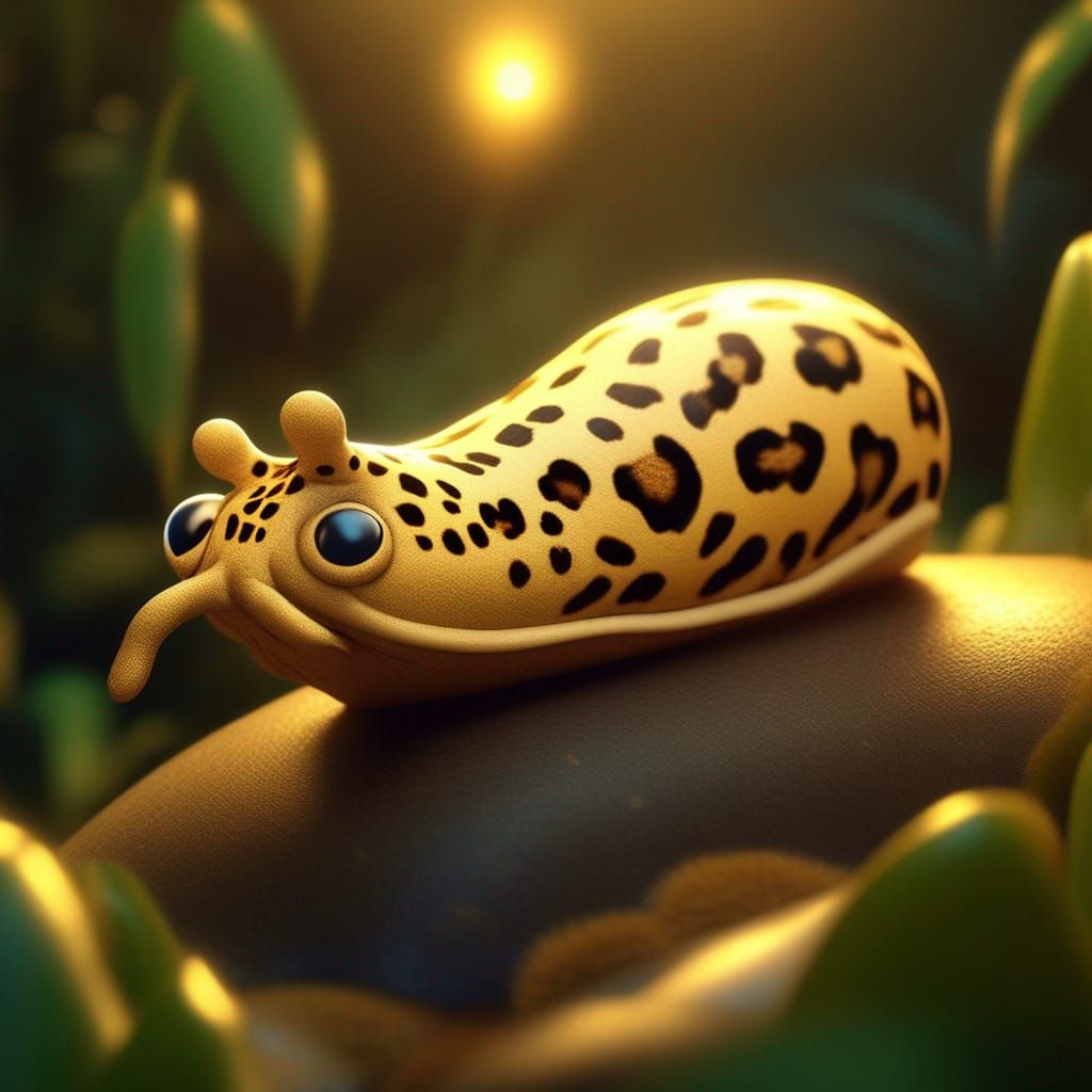 Leonard the Leopard Slug - User on NightCafe Creator - NightCafe Creator