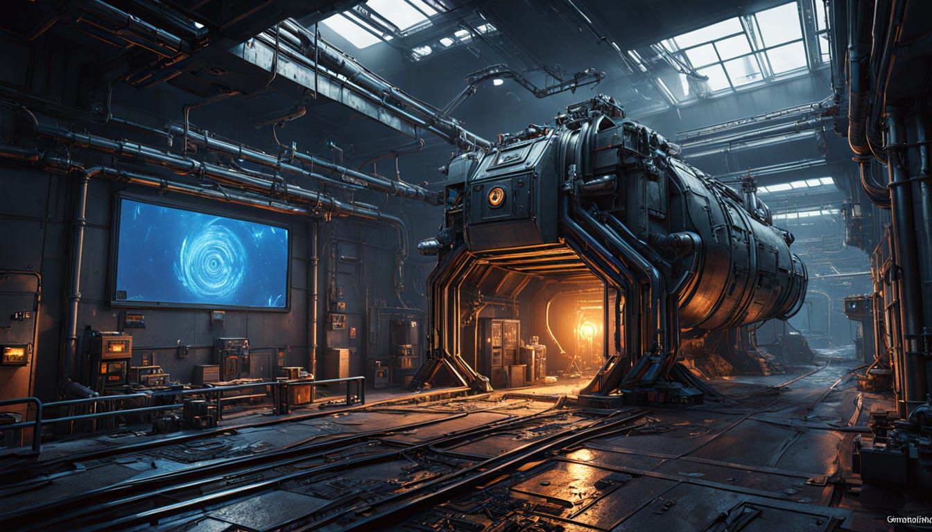 Scientist Explores Futuristic Backdoor in High-Tec... - AI Art