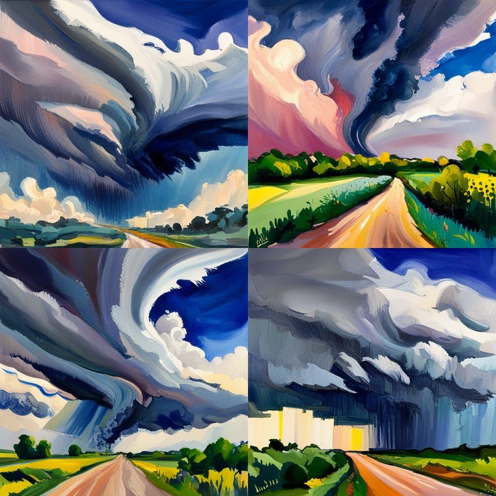 Spring turbulence brings Power beyond reckoning That we all witness ...