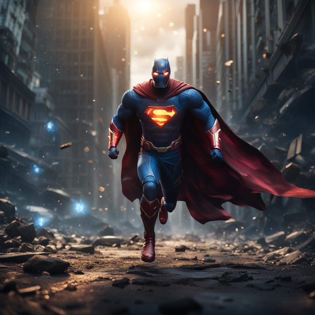 Mysterious Superhero - AI Generated Artwork - NightCafe Creator