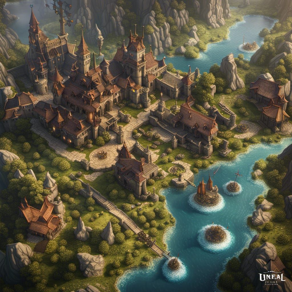 Rpg fantasy map - AI Generated Artwork - NightCafe Creator