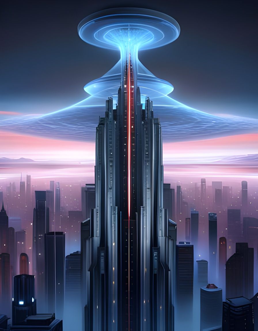 Space Elevator - AI Generated Artwork - NightCafe Creator